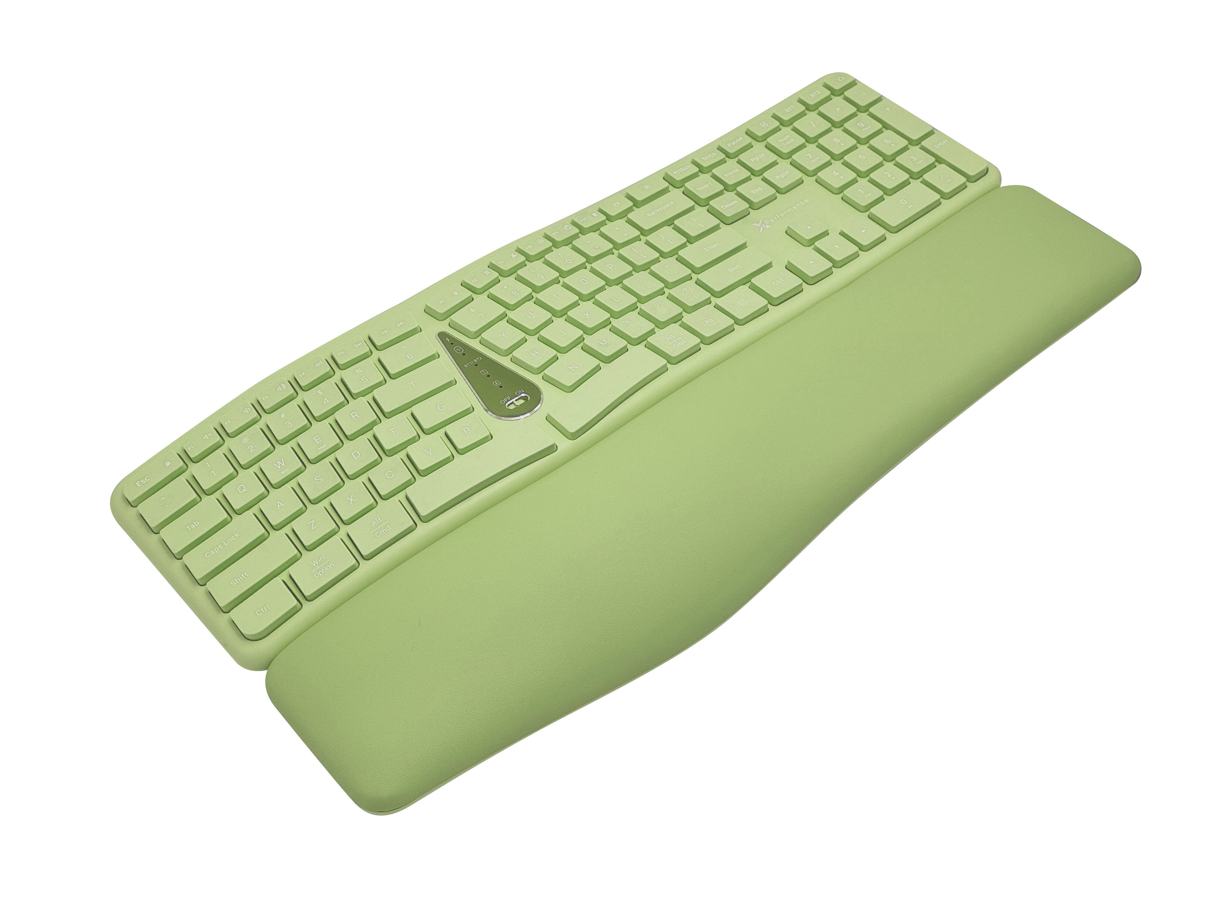 X9 Ergonomic Wireless Keyboard and Mouse Combo - Green – X9 Performance